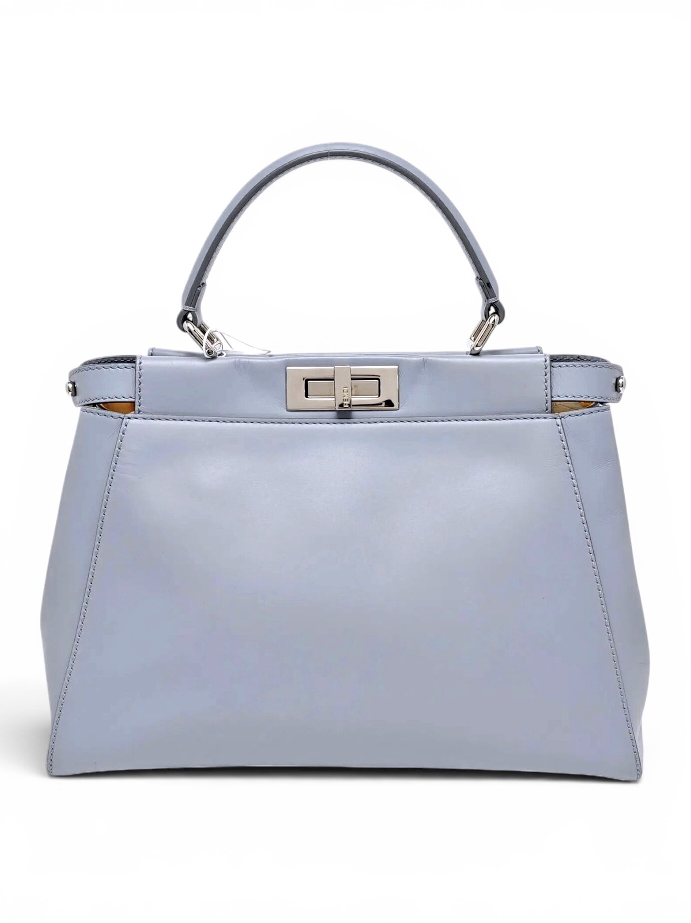 Сумка тоут FENDI Peekaboo Medium, голубой — фото 1