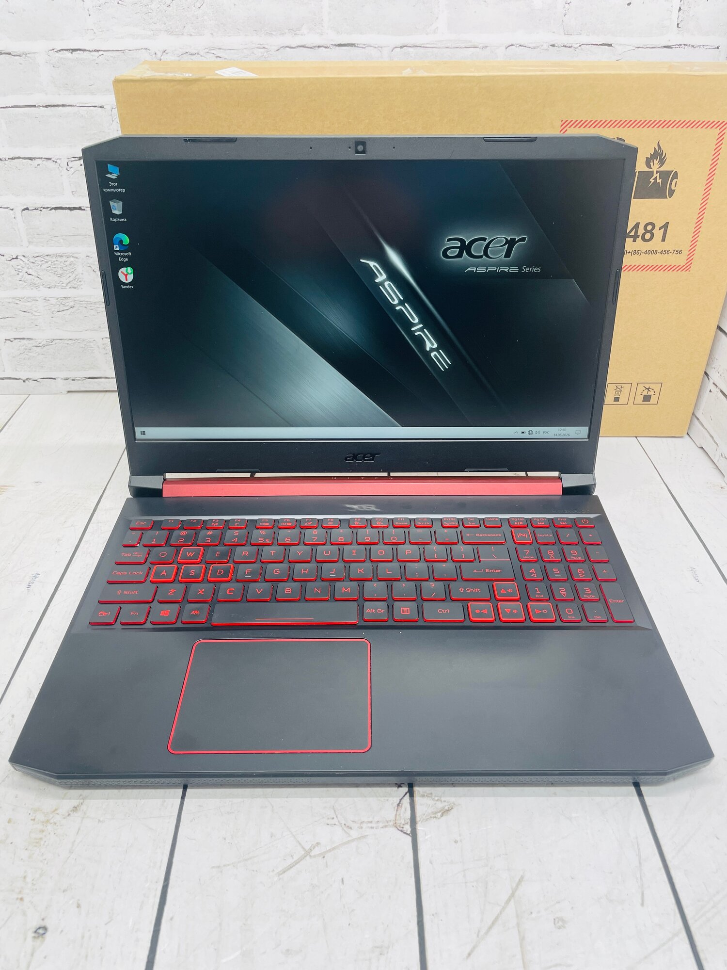 Игровой ноутбук 15,6, Acer AN515, Intel Core i5 9300H, 8 Gb DDR4, 512 Gb SSD, GeForce GTX 1650