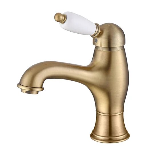 Смеситель для раковины Caprigo Adria Uno 02-520-vot бронзовый, матовый, кран для ванной в раковину, из латуни, рычажный, с керамическим картриджем, с донным клапаном