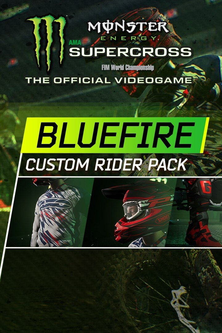 Monster Energy Supercross - Bluefire Custom Rider Pack — ключ активации Xbox / Microsoft Store · Xbox One, Xbox Series X|S · цифровой ключ · любой регион