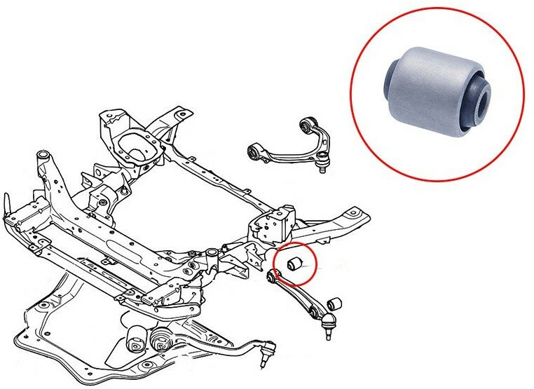 Сайлентблок SAT ST-31106771194 рычага BMW X5 06-18, X6 08-14