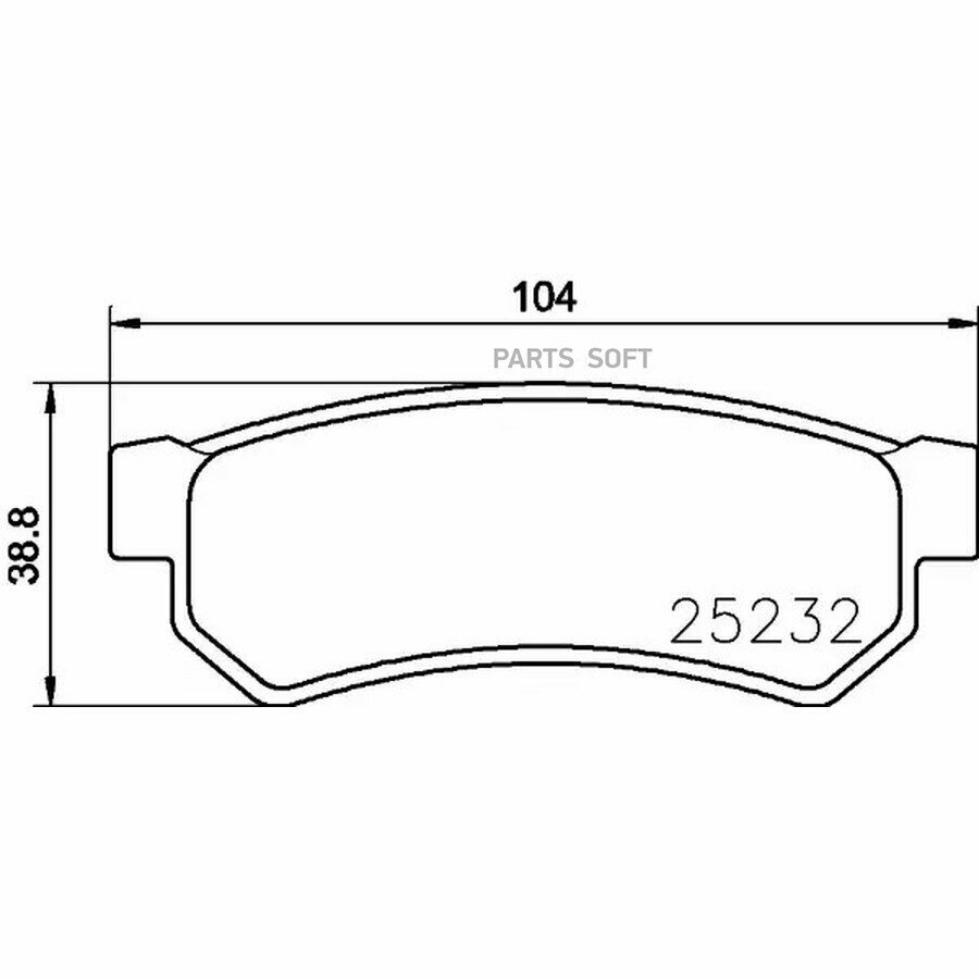 MINTEX MDB3194 Колодки тормозные дисковые задн. ESTATE Kombi LACETTI (J200) LACETTI Kombi (J200) LACETTI Estate (J2
