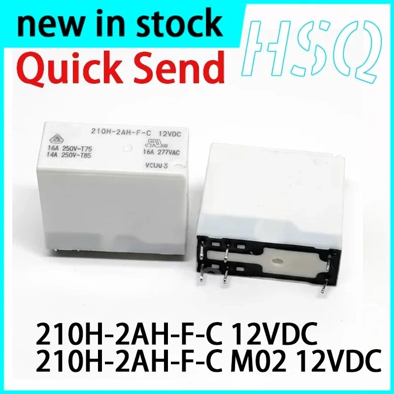 Реле 6-контактное 16А 12V 210H-2AH-F-C M02