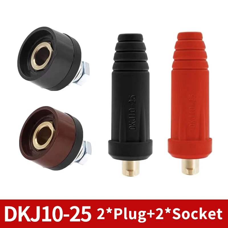 Комплект быстроразъемных соединителей DKJ10-25 35-50 50-70 для TIG-сварочных аппаратов A1