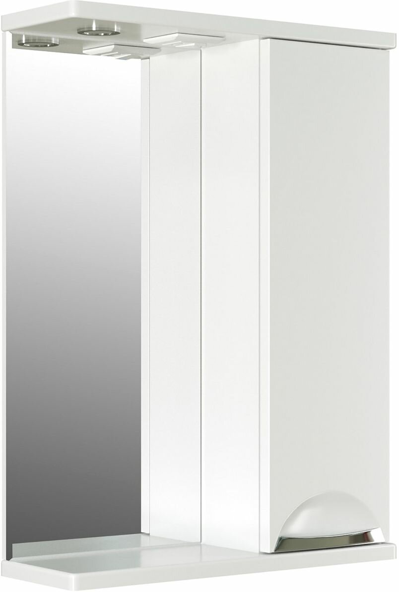 Зеркало-шкаф Mixline Этьен 50 R белый