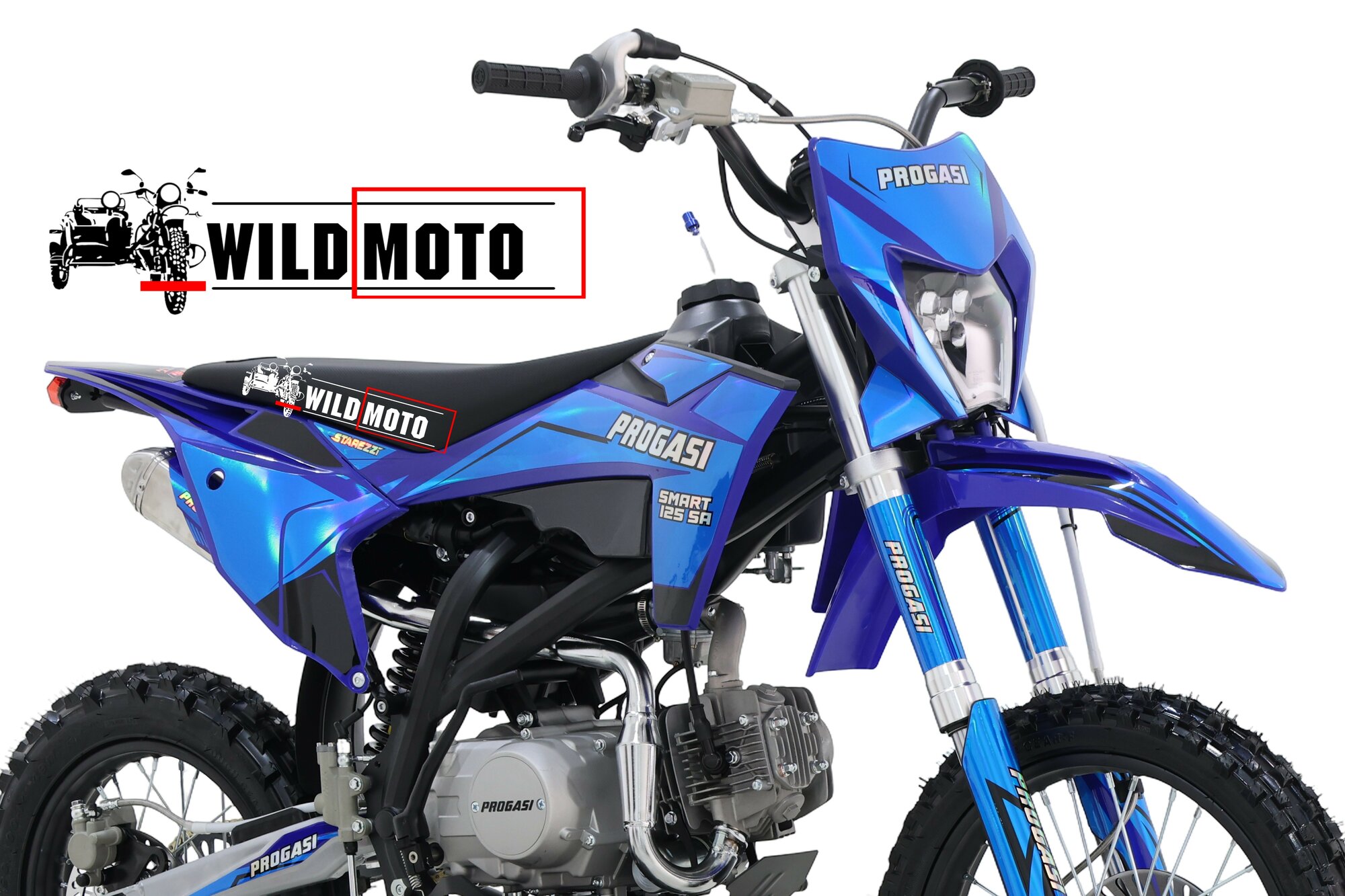 Питбайк Progasi "Smart 6", 125 куб. см, полуавтоматическая коробка передач, колеса 17"/14"