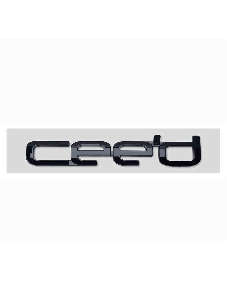 14.1x2.5cm Багажная эмблема автомобиля KIA ceed из ABS-пластика