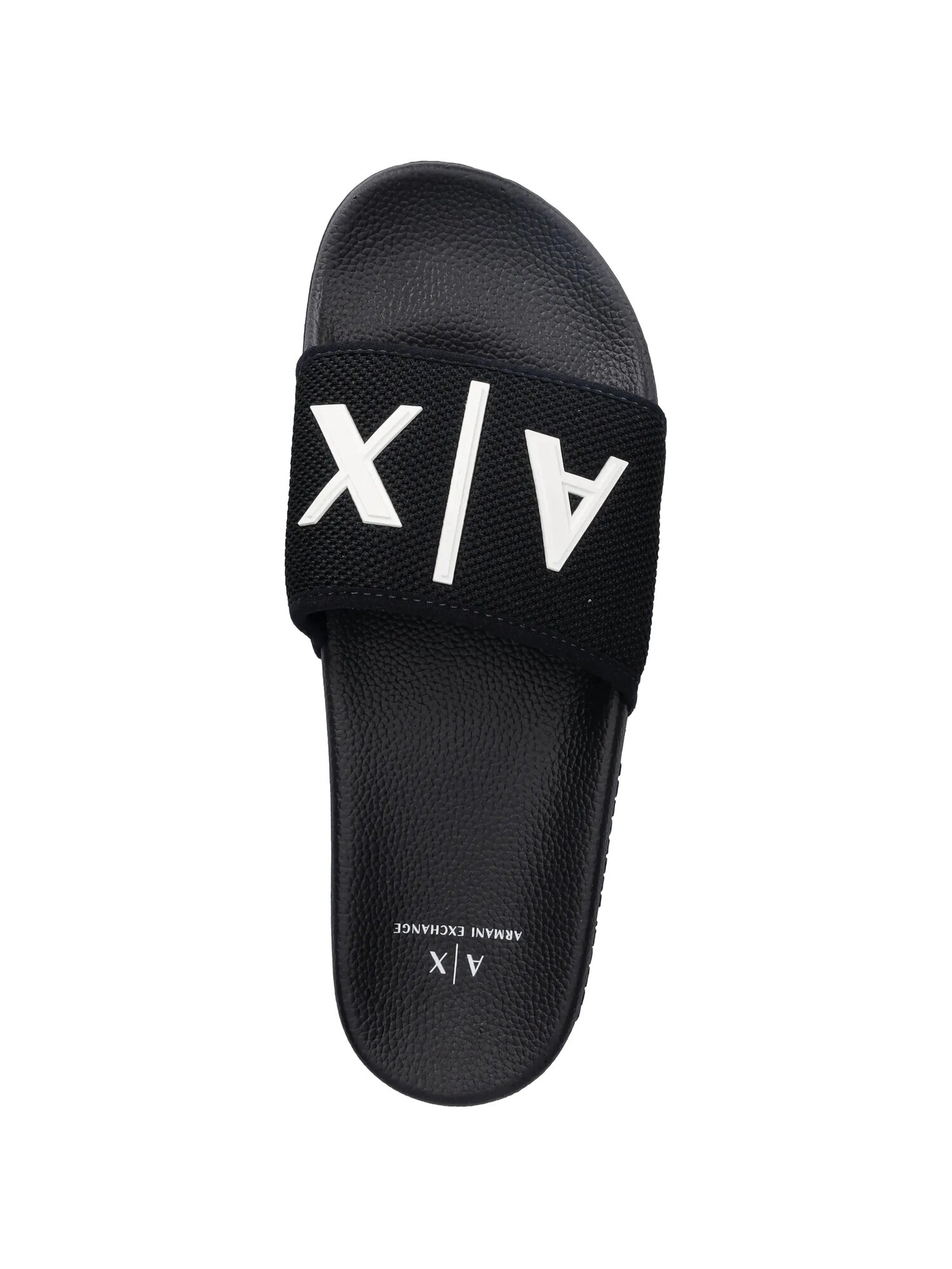 Шлёпанцы Armani Exchange Logo-detail slides, размер 9, черный — фото 1