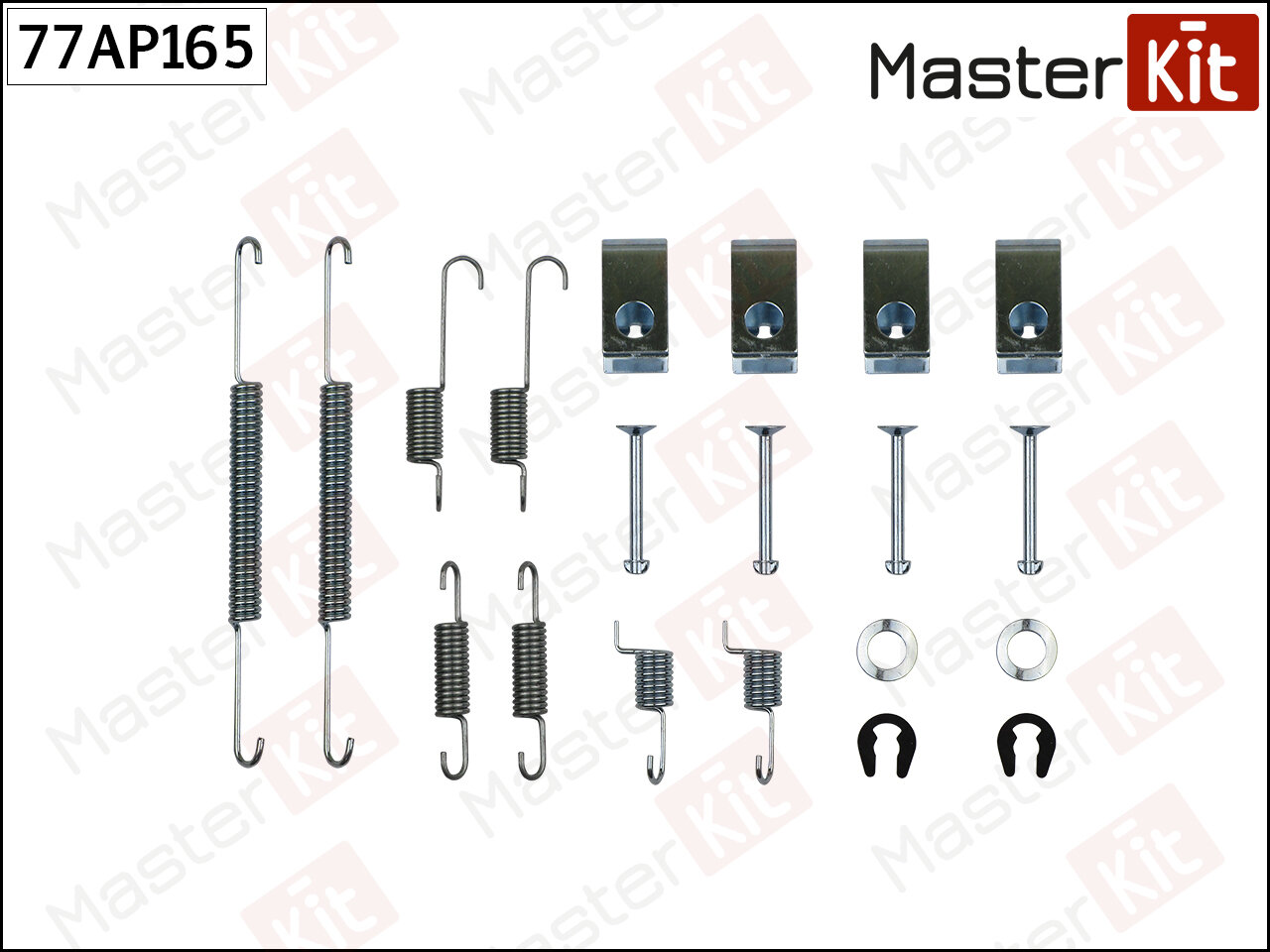 Комплект установочный барабанных колодок Kia PICANTO, SA 2004 - MasterKit 77AP165