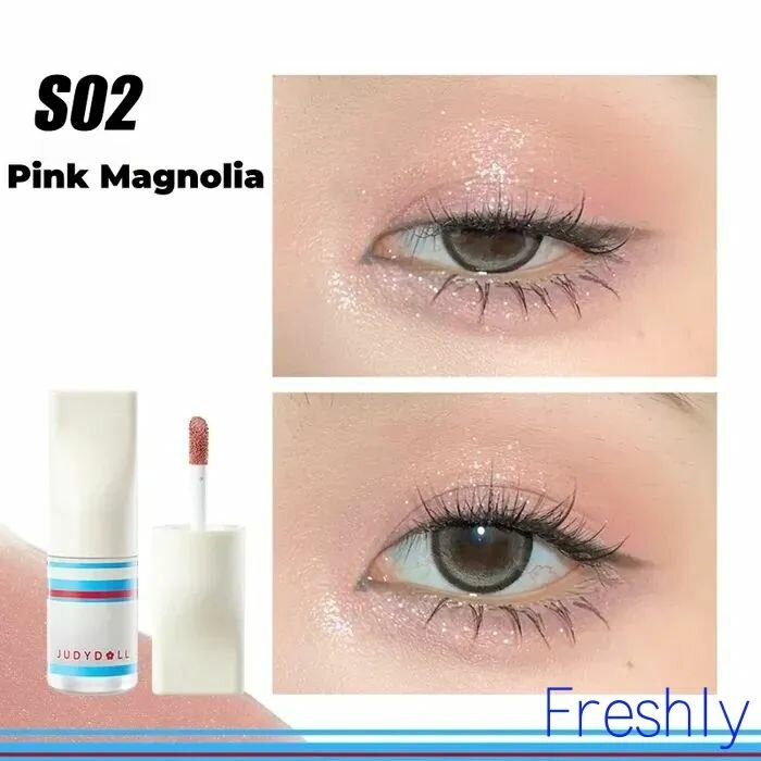 Тени для век Judydoll Live Long-wear Ariy Liquid Eyeshadow - #S02 Pink Magnolia