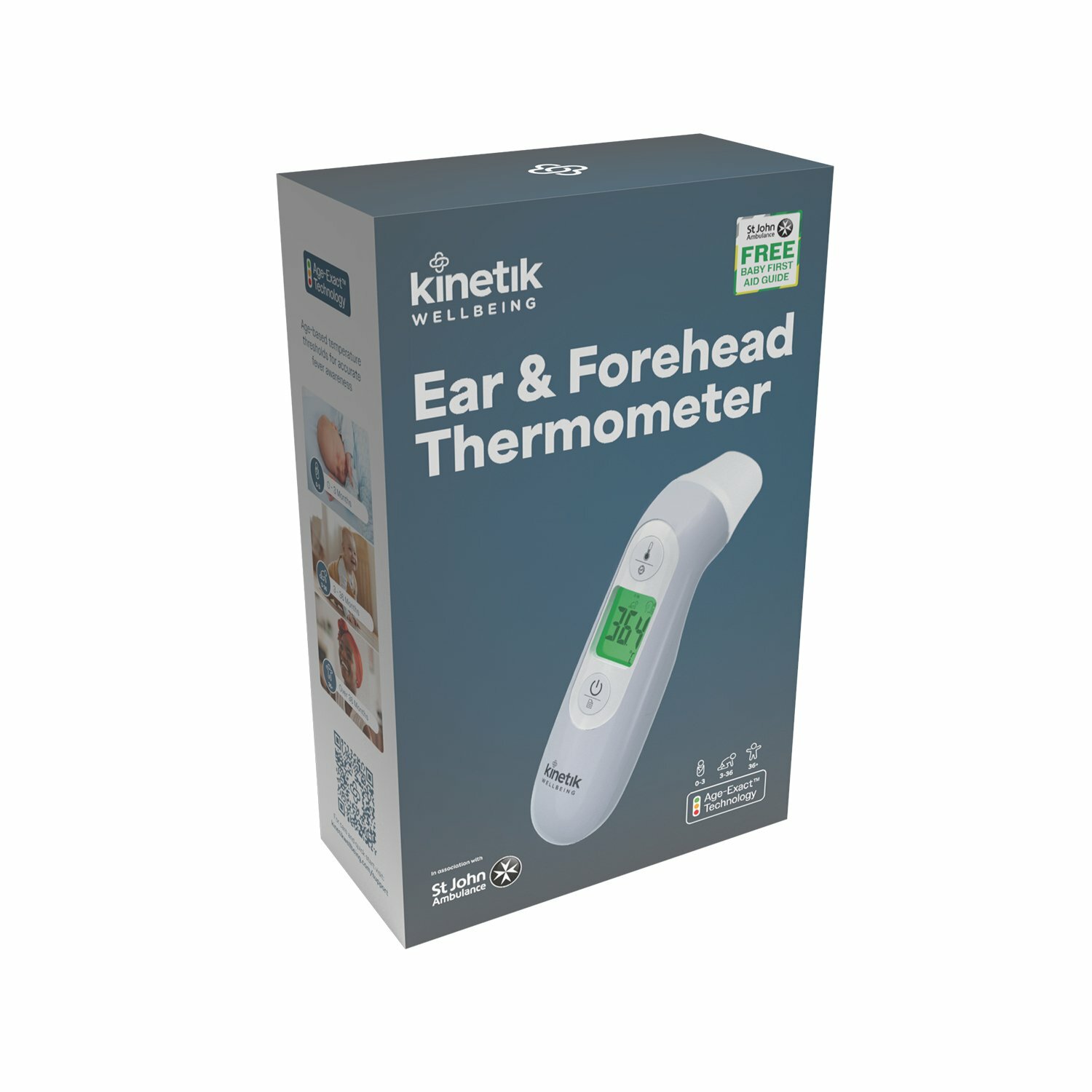 Kinetik Wellbeing Термометр для измерения температуры уха и лба Ear and Forehead