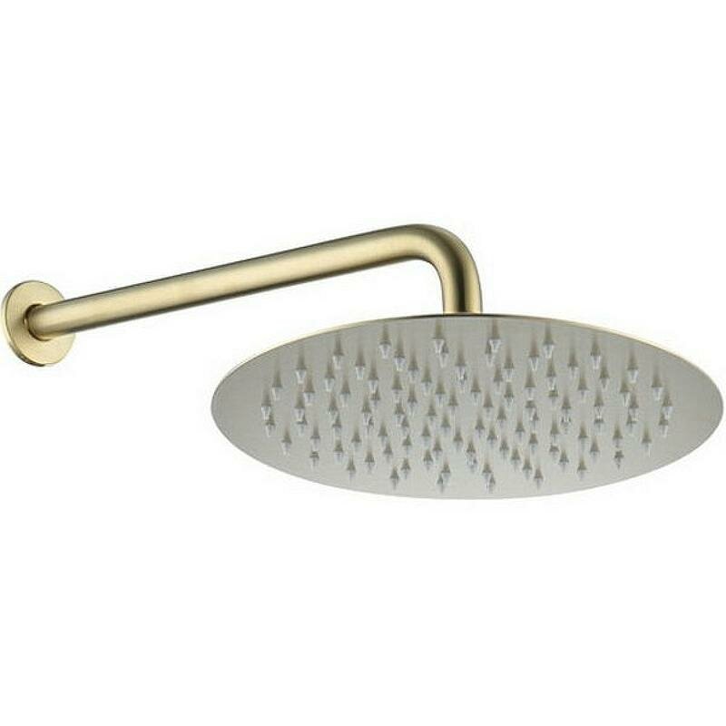 Верхний душ Caprigo Parts 99-523-BRG 250х453 мм, золото матовое, настенный