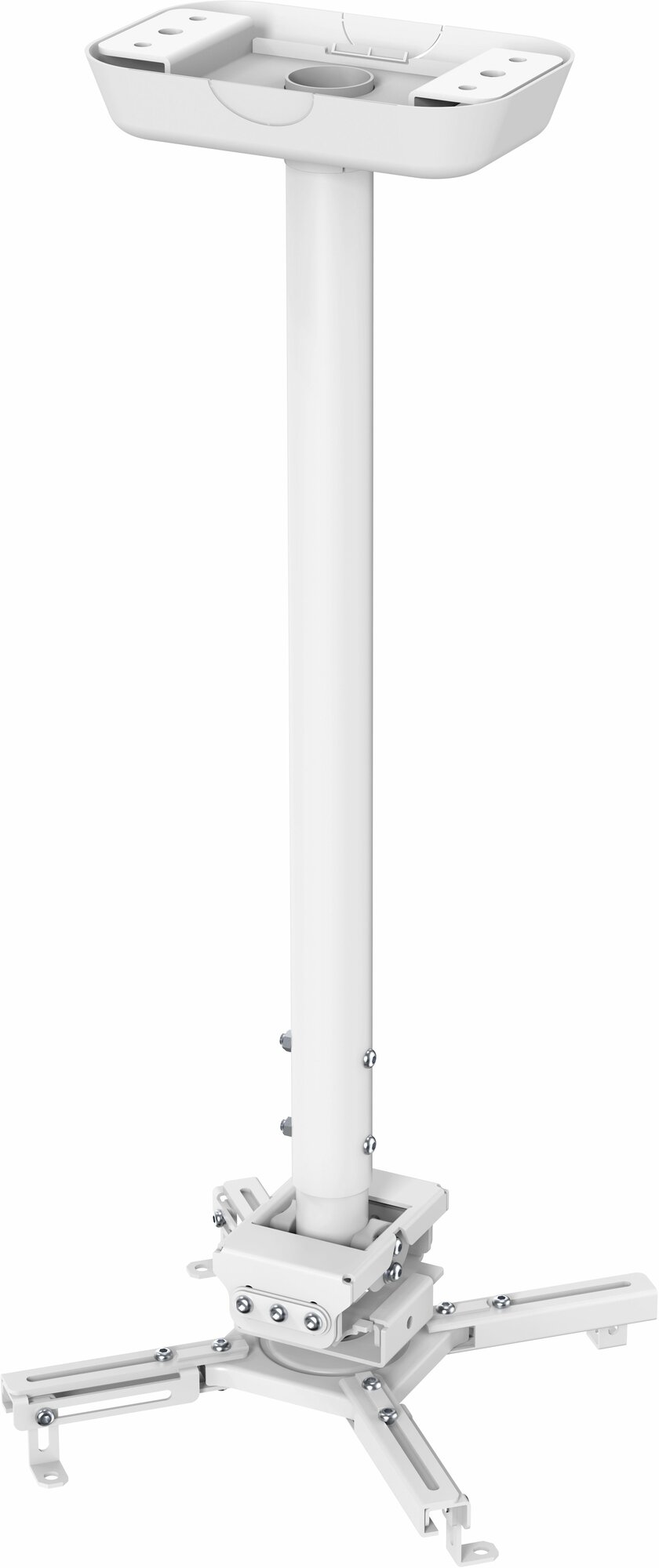 Кронштейн для проектора Cactus CS-PROF031L-WT бел потолочный поворот и наклон мин 73.5 макс 113.5см