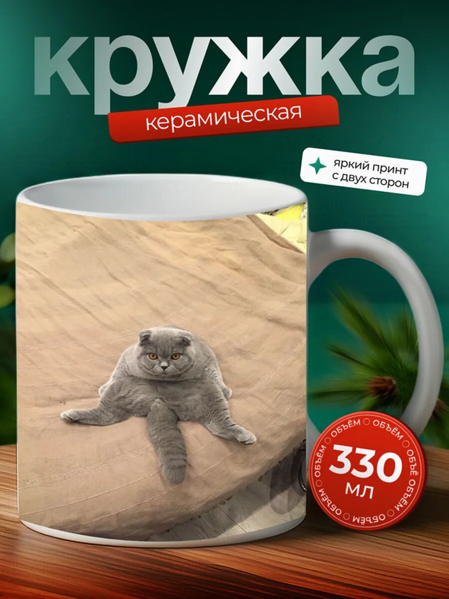 Кружка Дагестанский бархатный кот 25,