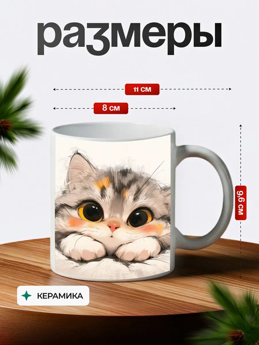 Кружка Кошечка, Котик — фото 1