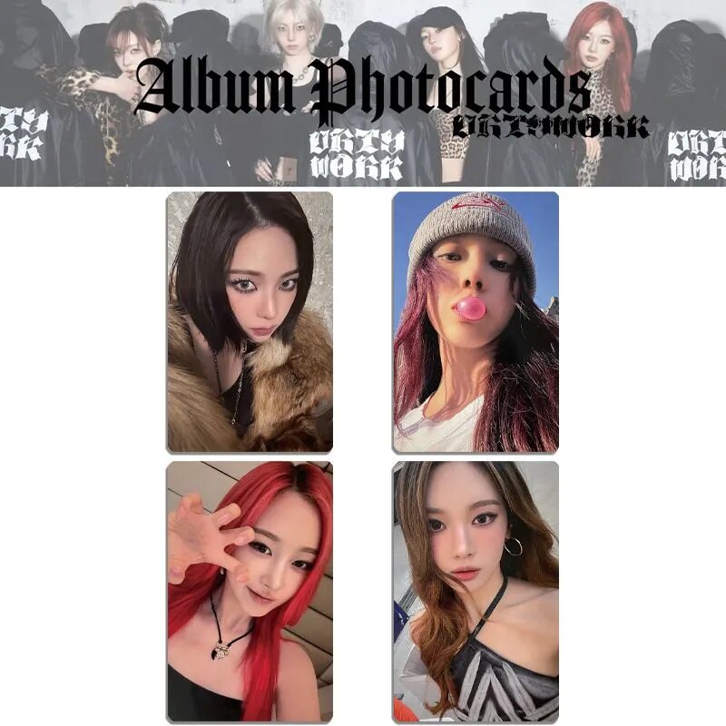 Карточки Aespak-pop карточки коллекционные Фотокарточки 54 * 86 мм 4 шт