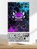 Постер на стену Geometry Dash трещины