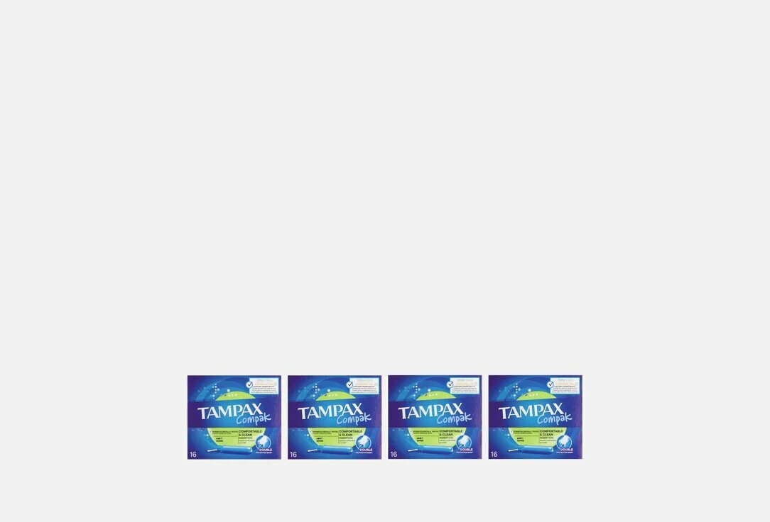 Tampax Compak Super Duo Тампоны с аппликатором 64 шт