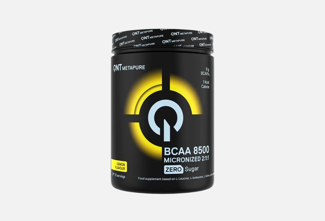 QNT BCAA 8500 Instant Powder Lemon Flavour Комплекс аминокислот со вкусом лимона 350 г