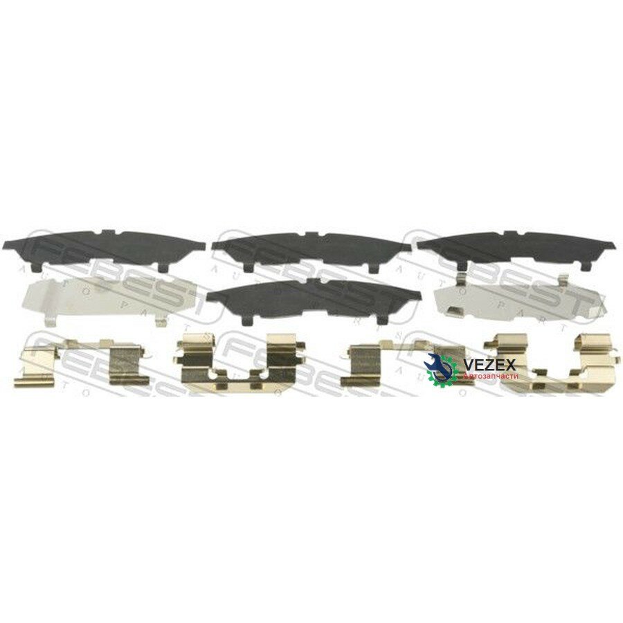 FEBEST 0203-B10RSF Комплект монтажный для дисковых колодок NISSAN ALMERA 2006-2012 0203-B10RSF