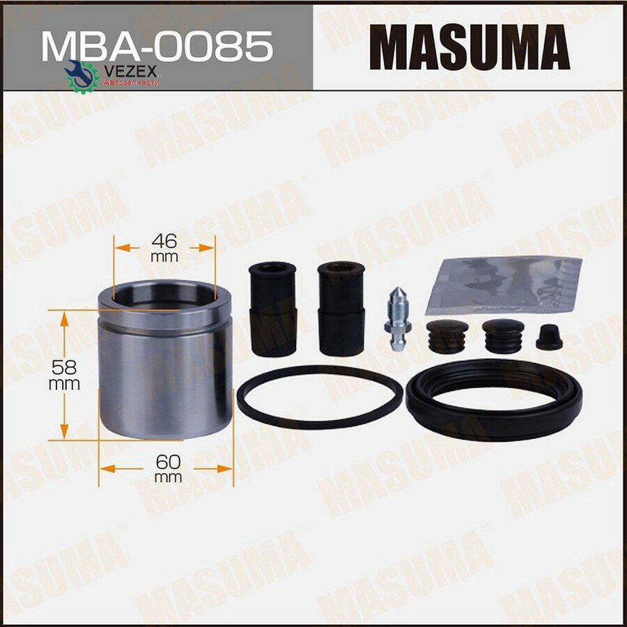 MASUMA MBA-0085 Ремкомплект тормозного суппорта с поршнем d-60