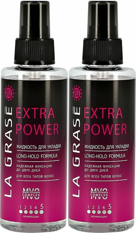 Жидкость для укладки волос La Grase Extra Power, комплект: 2 упаковки по 150 мл