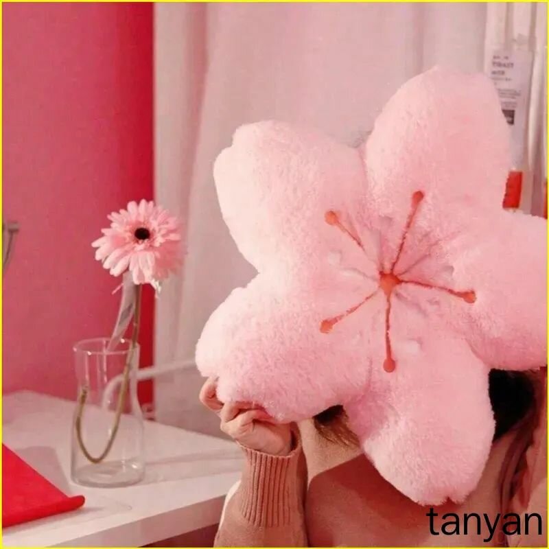 Подушка樱花粉色 tanyan 25 см плюшовая для дома декор для гостиной, мягкая и уютная подушка-装饰 — фото 1