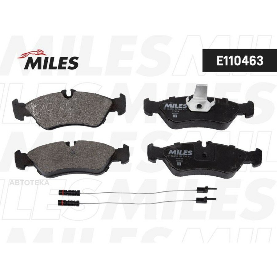 Колодки тормозные задние (Смесь Semi-Metallic) MERCEDES W460/W463/SPRINTER (901-904)/VW LT 9707 (TRW GDB1263) E110463 MILES E110463