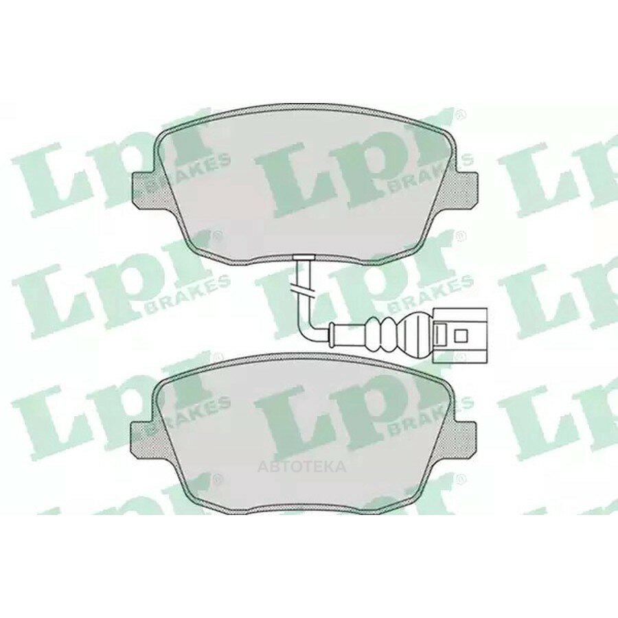 Колодки тормозные SKODA FABIA/VOLKSWAGEN POLO 1.2-1.9D 01- передние LPR 05P973
