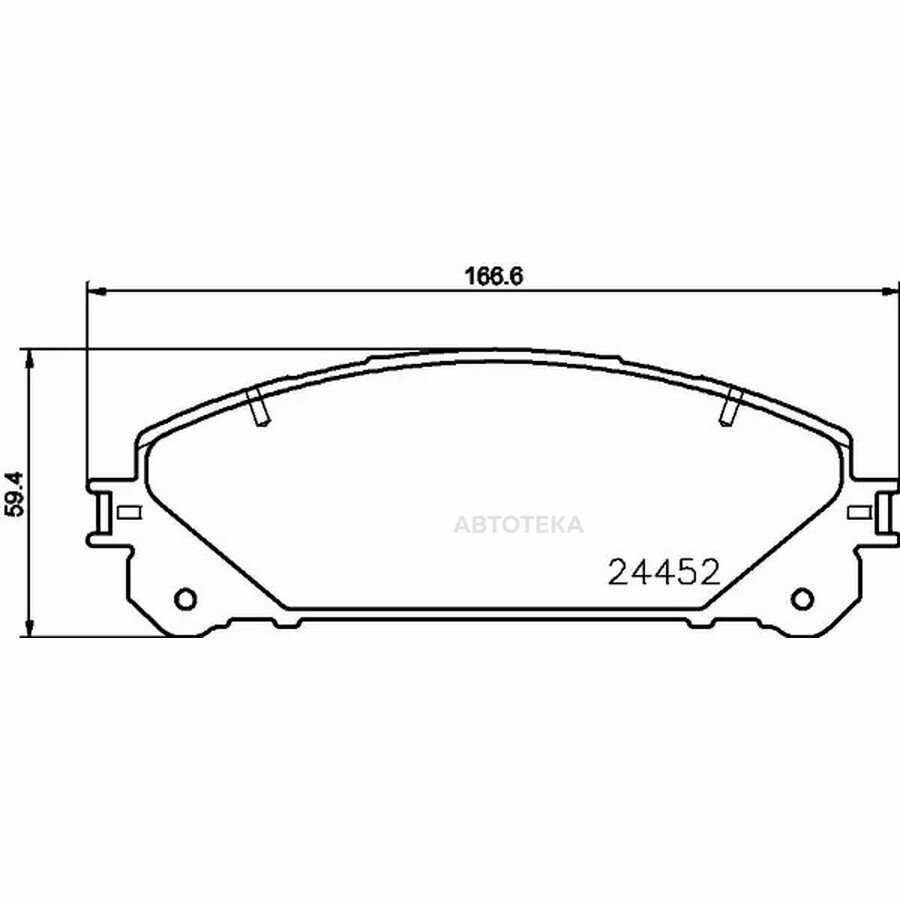 Колодки тормозные передние NISSHINBO NP1109 LEXUS ES/NX/RX, TOYOTA Kluger/Rav 4 III/IVSienna 07-15