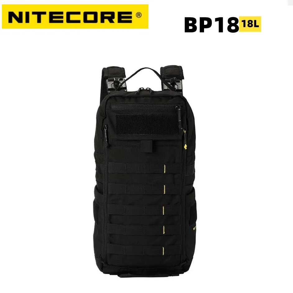 Тактический городской рюкзак NITECORE BP18, 18 л, из износостойкой нейлоновой ткани 500D, дышащий, для рыбалки, спорта и путешествий