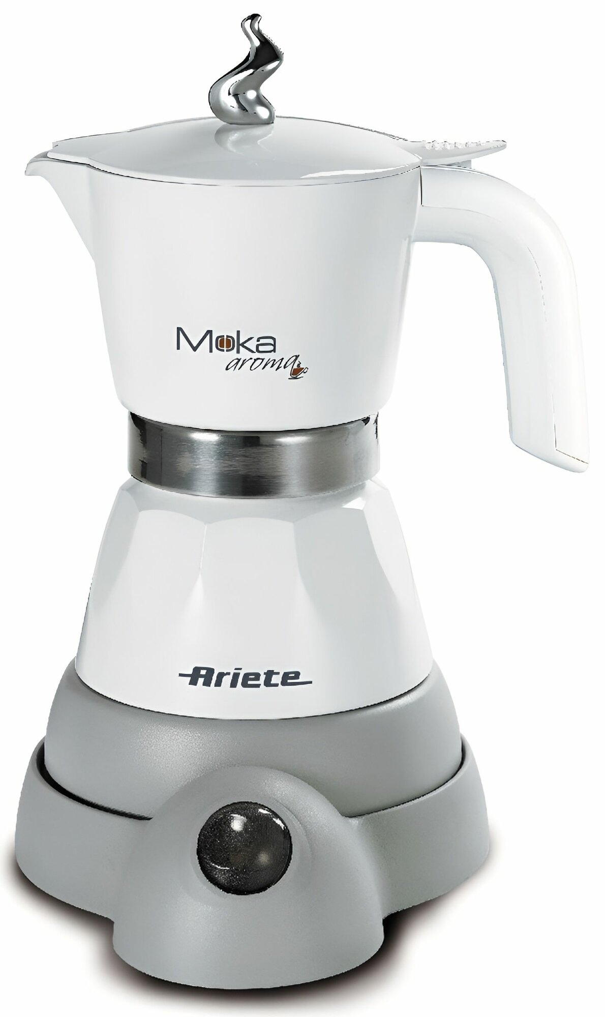 Электрическая гейзерная кофеварка Ariete 1358/10, 400 Вт, объём 0,2 л (2 порции), белый