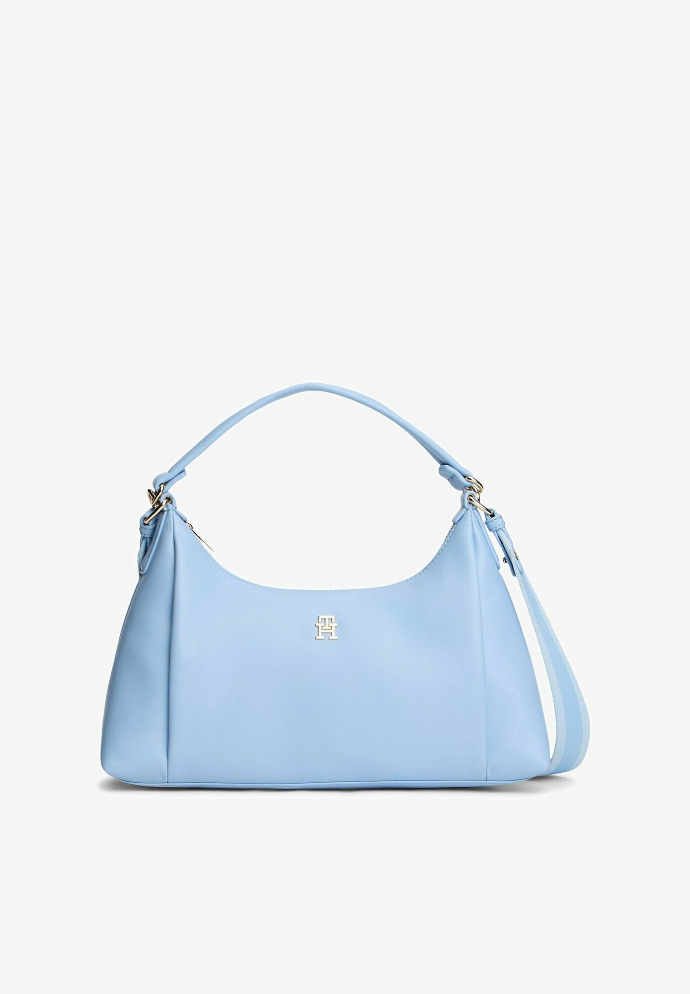 Сумка через плечо Tommy Hilfiger ESSENTIAL женская, размер 35х12х23 см, цвет колодезная вода, AW0AW18373-RBC
