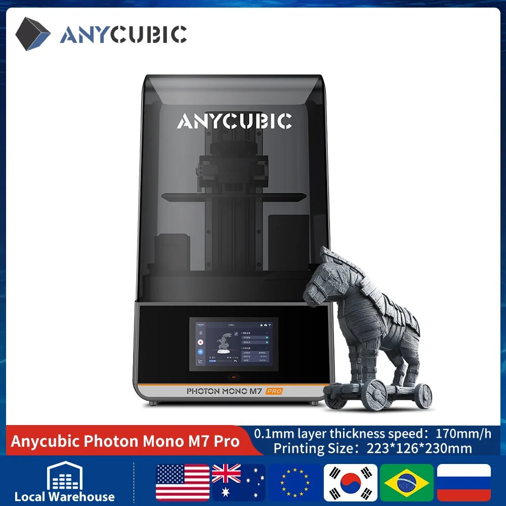 ANYCUBIC DLP SLA LCD смолевой 3D-принтер Photon Mono 4, Photon Mono M7, M5s Pro, M7 Pro, Photon P1, Wash and Cure 3 Plus, Max