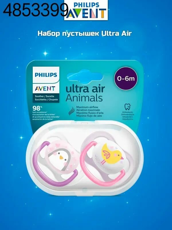 Пустышка AVENT SCF080/06