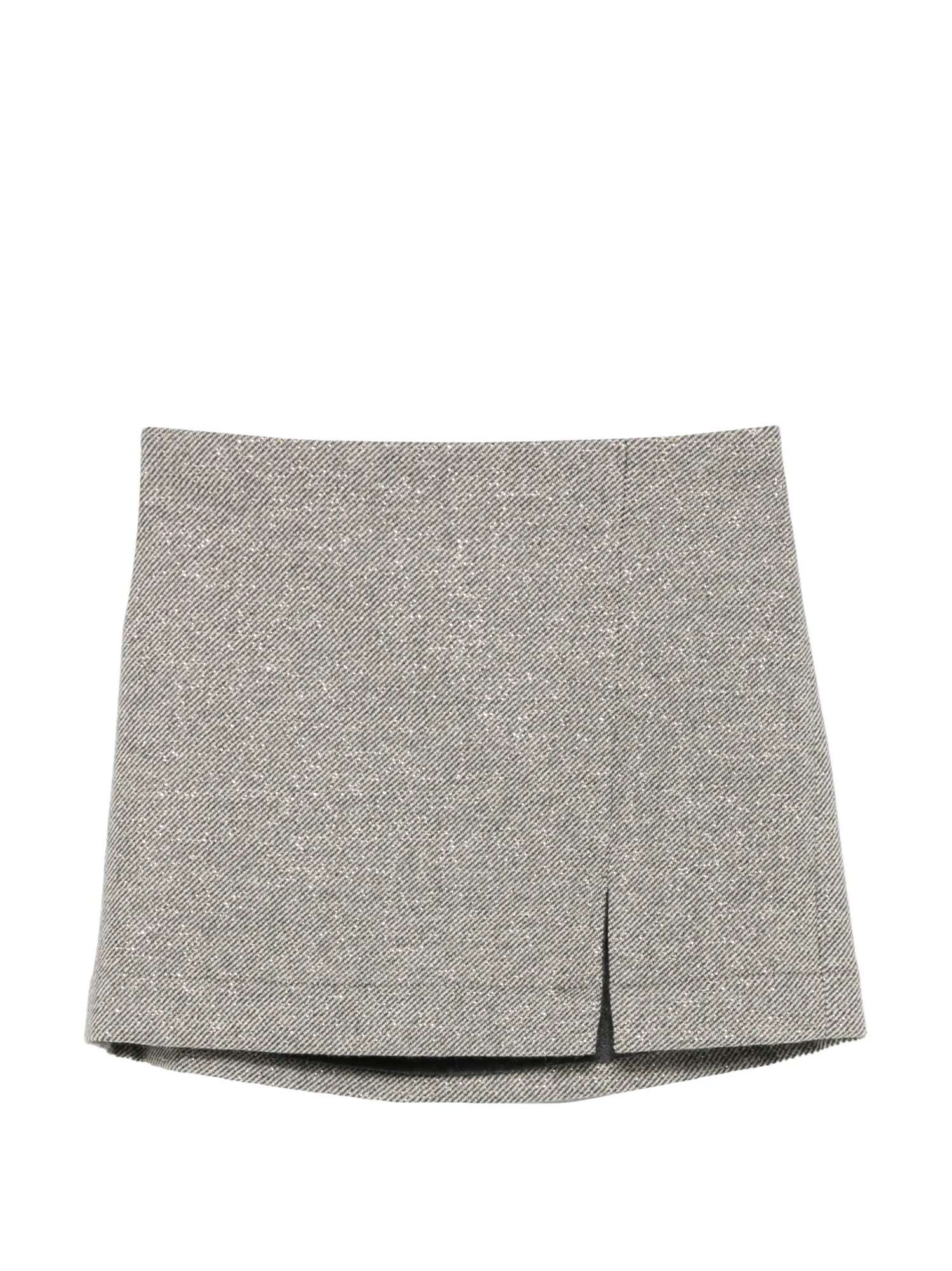 Юбка Glitter-effect slit-detail skirt