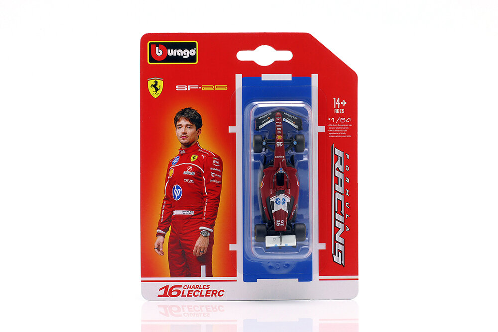 Модель коллекционная Ferrari SF-25 #16 formula 1 2025 1:64 charles leclerc / феррари SF-25 ФОРМУЛА-1 64 чарлес леклерк