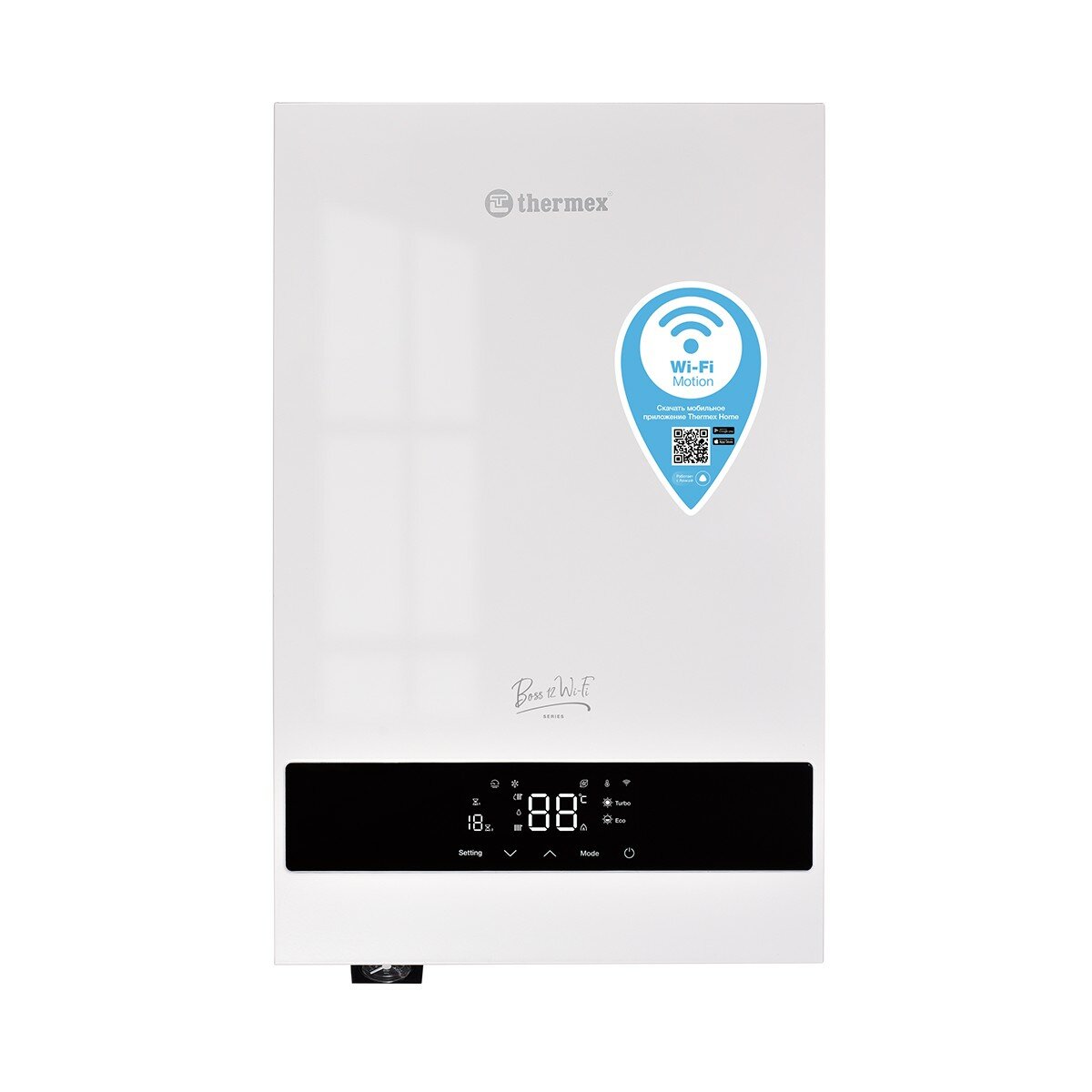 Котел электрический Thermex Boss 12 wi-fi белый
