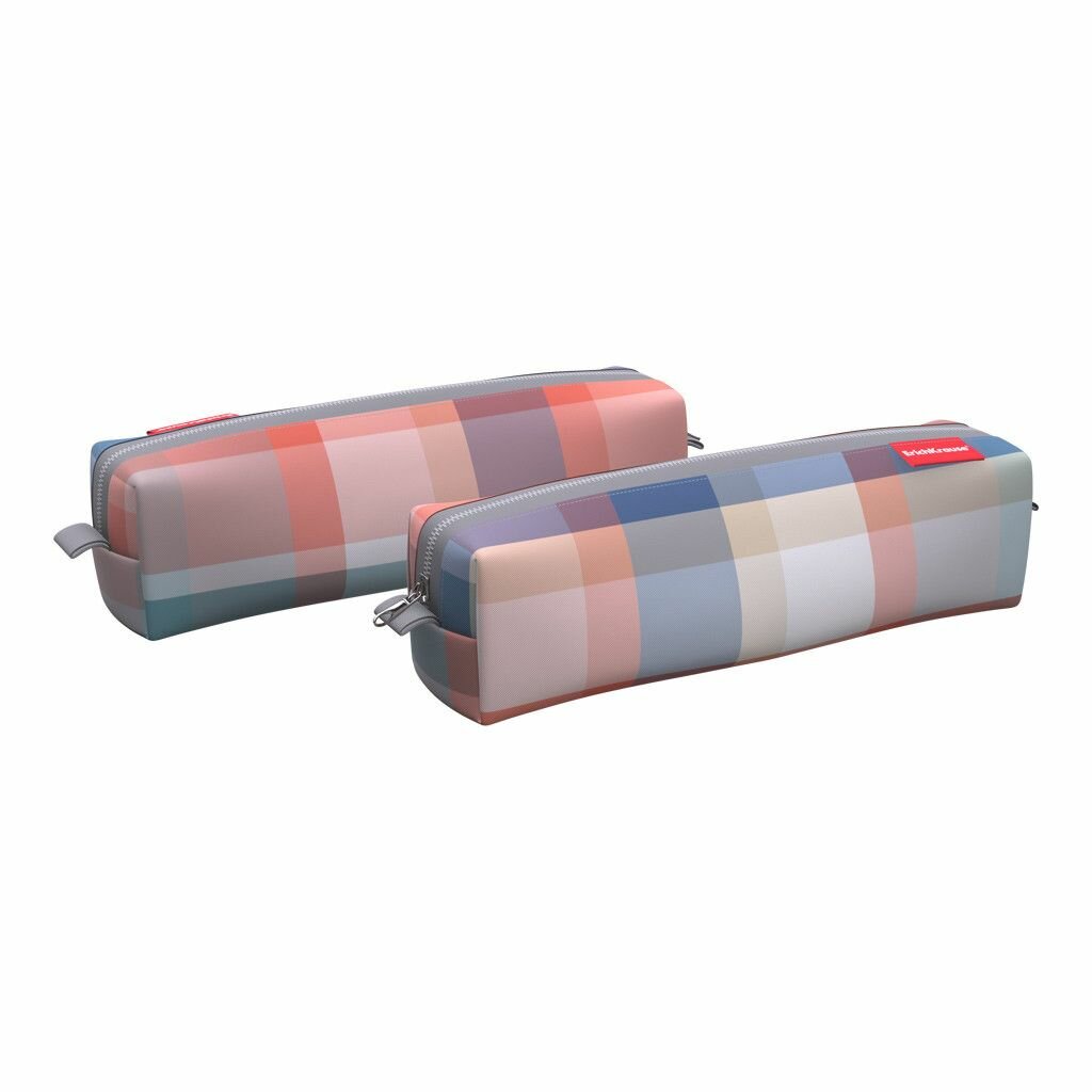Пенал мягкий 1отделение 210х50х50мм квадро mini Sunrise Tartan 52202