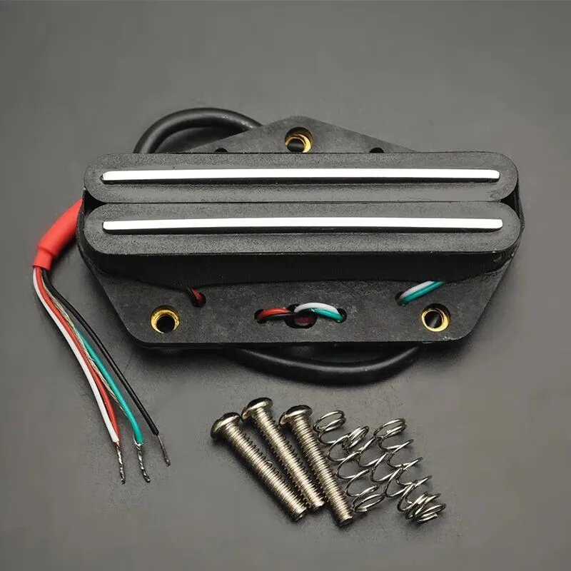 Звукосниматель Alnico 5 Tele Guitar Double Rail Humbucker Bridge для гитар Fender Tele Guitar Parts в различных цветах