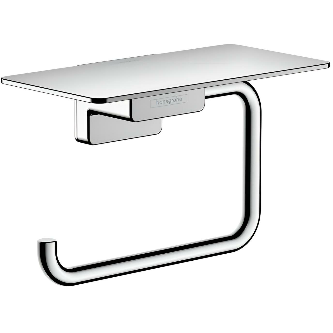 Держатель для туалетной бумаги Hansgrohe AddStoris с полкой, хром, 41772000