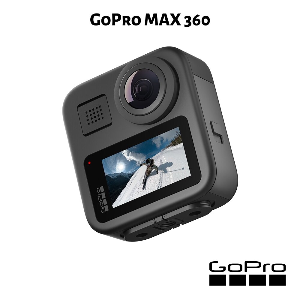 Экшн-камера GoPro MAX 360, 5.6K 30fps, 16.6 МП панорамная съемка, влагозащищенная, стабилизатор, GPS