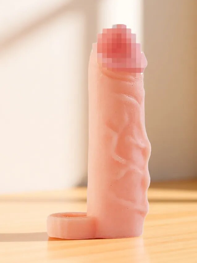 Фаллоудлинитель LOVETOY Cock Next, телесного цвета, реалистичный, с кольцом, 2,8см х 14,3см