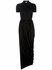 Платье Carven Front wrap halter neck dress, размер 42, черный