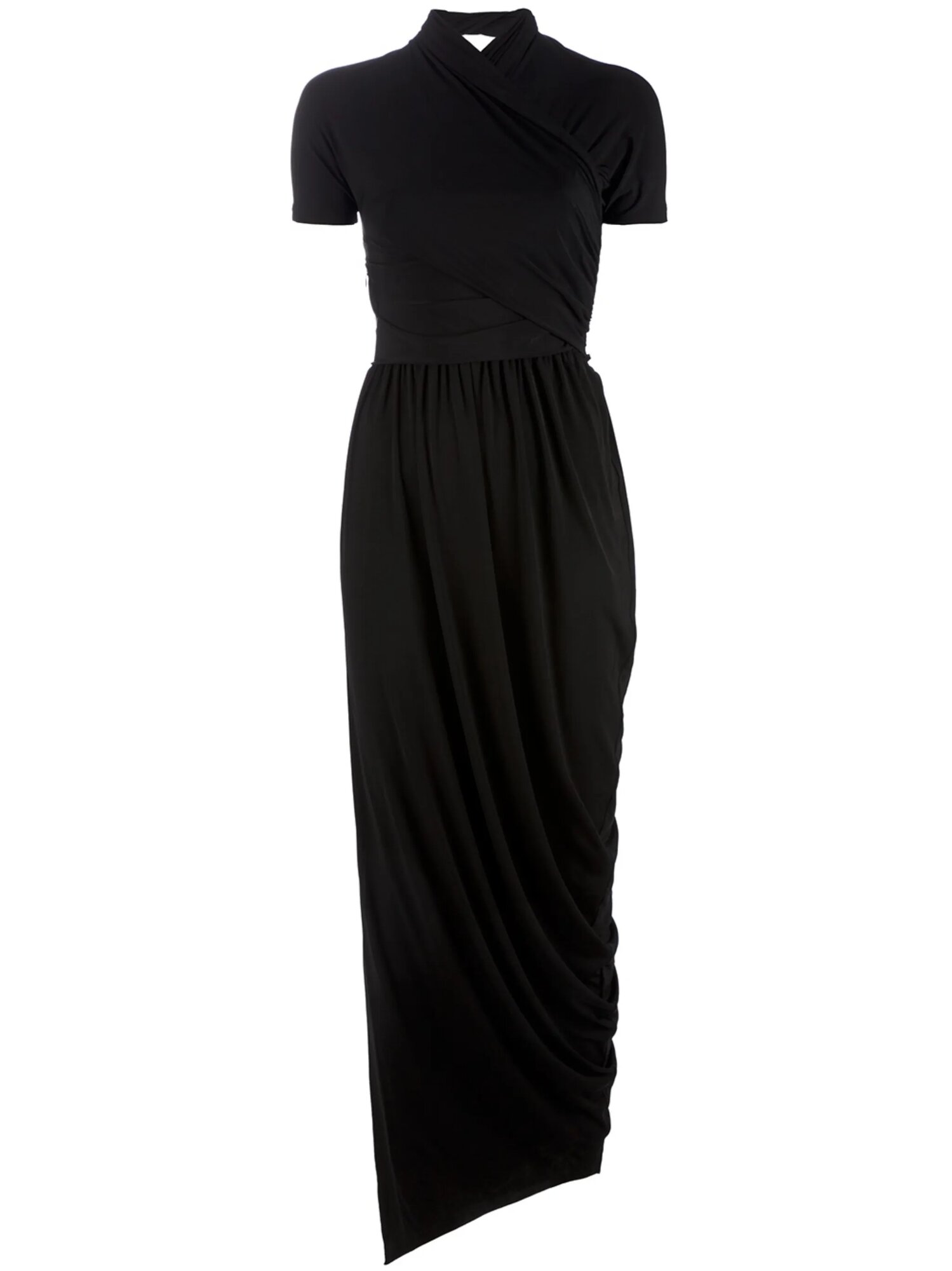 Платье Front wrap halter neck dress