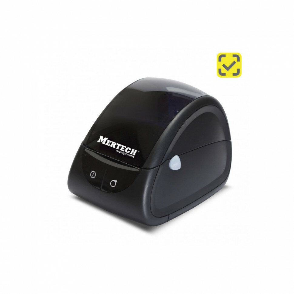 Термопринтер самоклеящихся этикеток MERTECH LP58 EVA RS232-USB Black