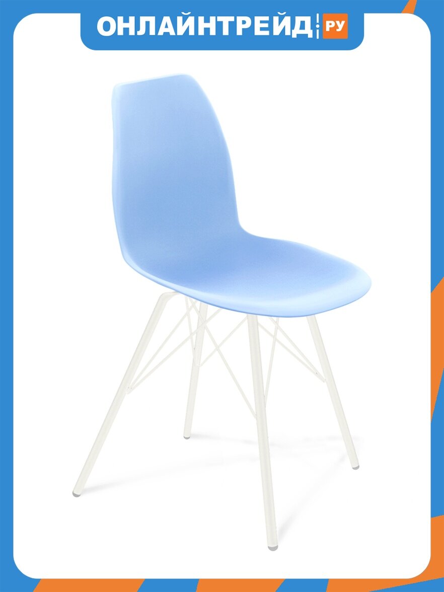 Стул Sheffilton SHT ST29/S37 голубой pan278/белый муар