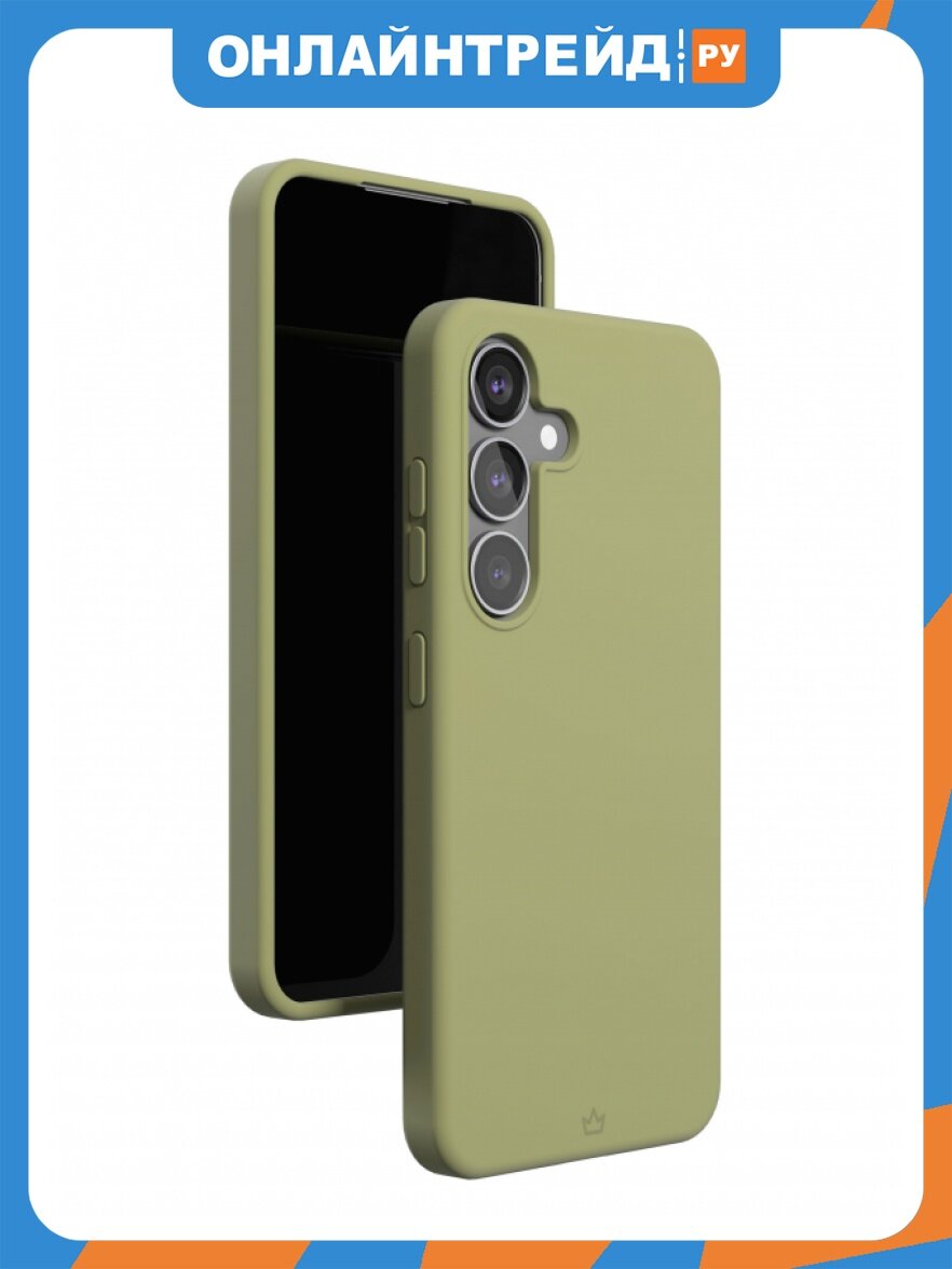 Чехол Vlp для Samsung Galaxy S25, Aster Case, с MagSafe, зеленый