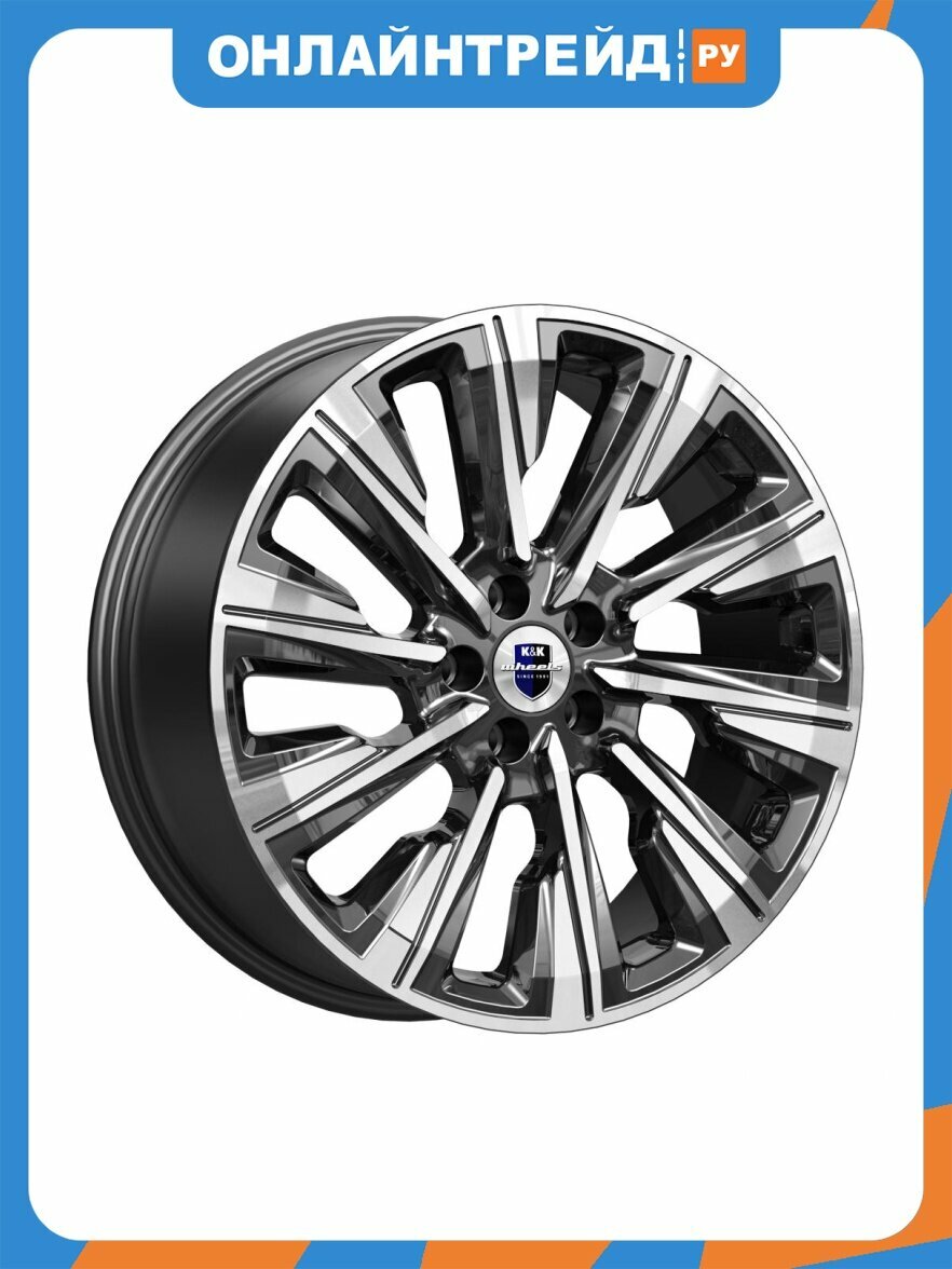 Диск K&k Галего 7.5x19/5x114.3 D64.1 ET40 алмаз чёрный