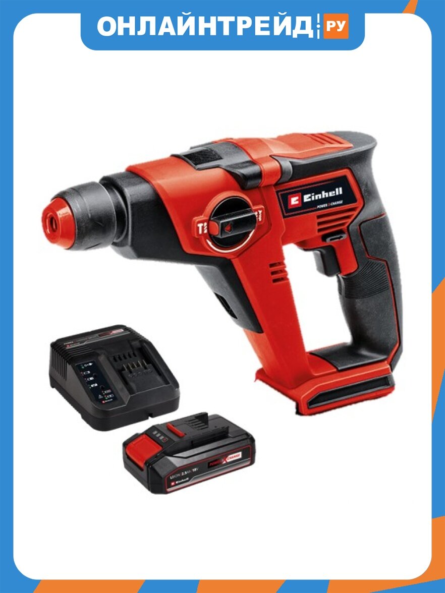 Перфоратор аккумуляторный Einhell PXC TC-HD 18/12 Li, 1x2.5Ач (4513970SET)